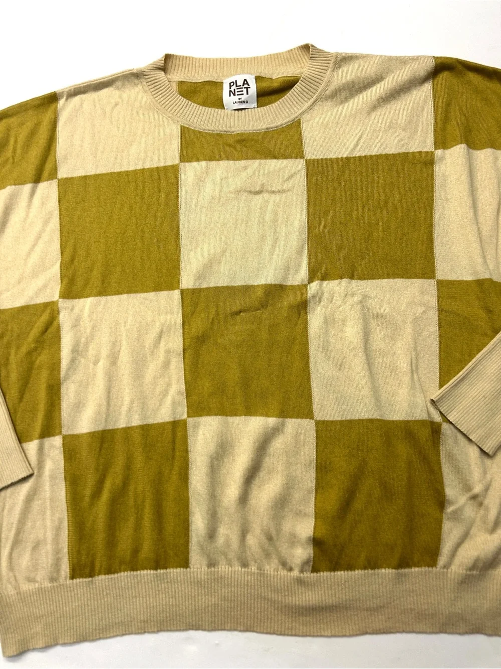 PLANET by Lauren G | Sweaters | Planet By Lauren G Checkerboard ...